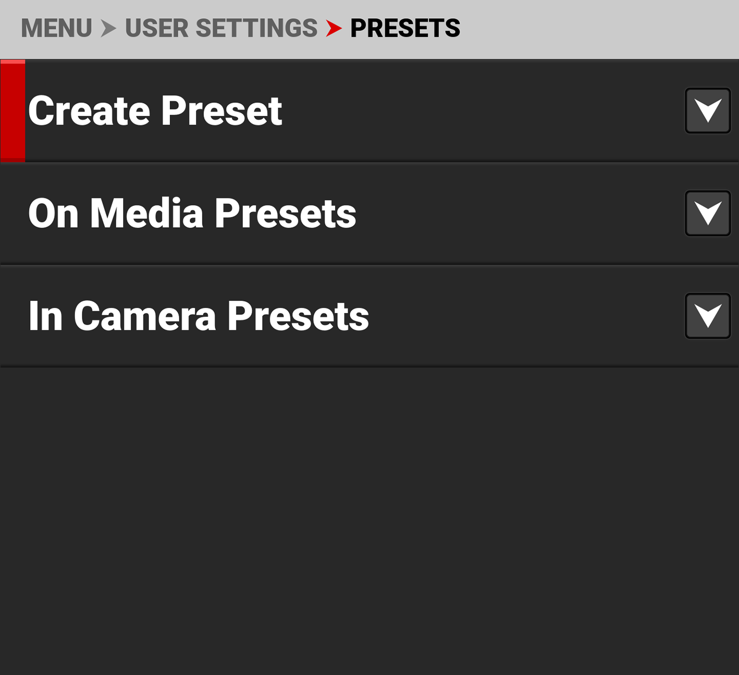 Presets